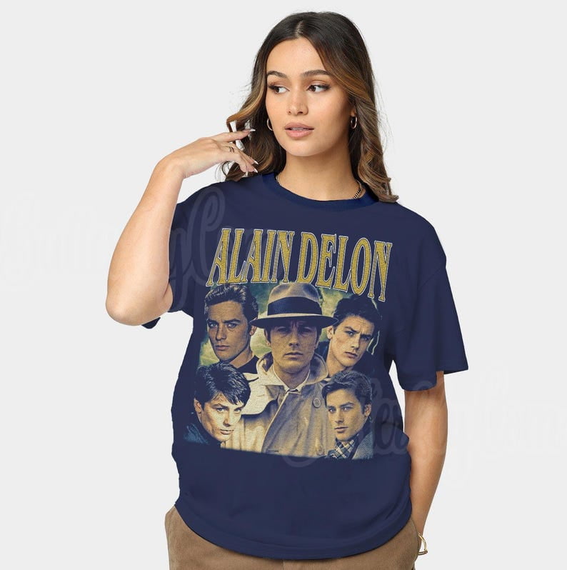 moisture-wicking t-shirt, Alain Delon Style T Shirt, Alain Delon shirt ...