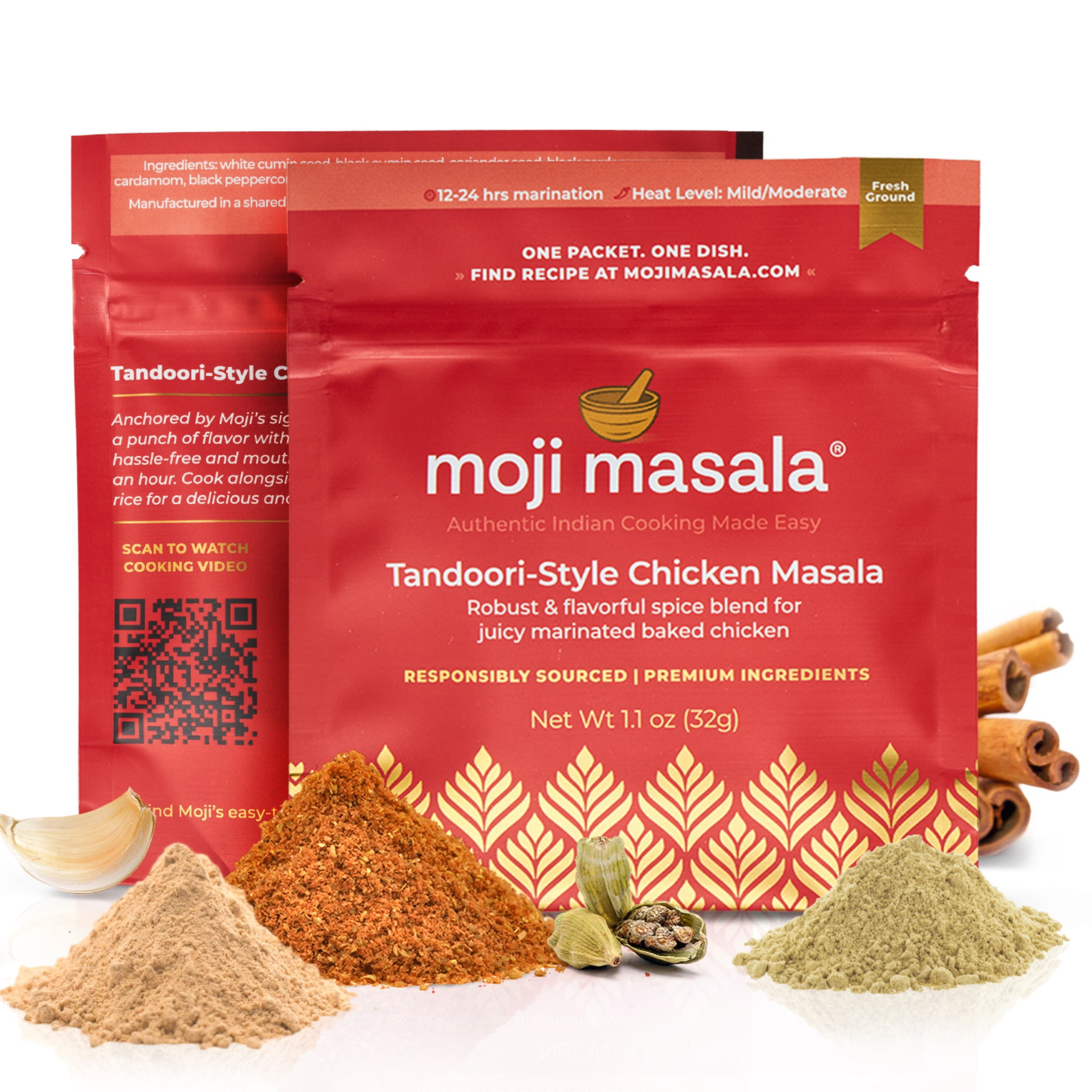 moji masala Tandoori Chicken Masala Mix I Authentic Indian Spices ...