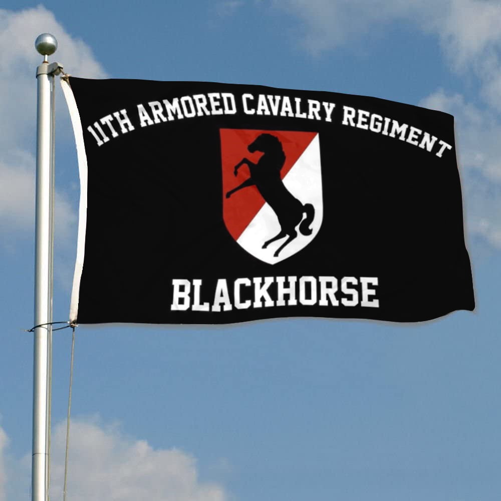 mokarier 11th Armored Cavalry Regiment Flag Blackhorse Flag Banner ...
