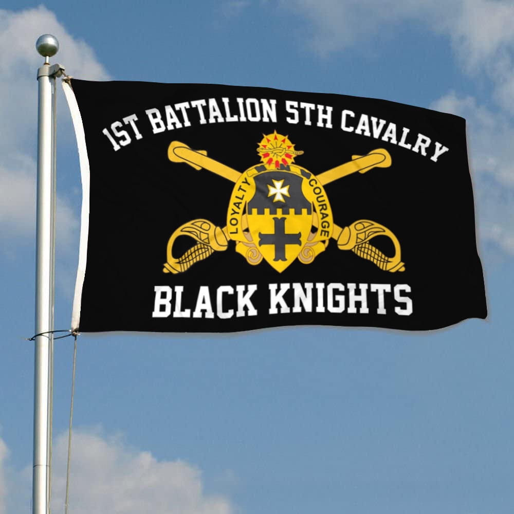 mokarier 1st Battalion 5th Cavalry Flag Black Knights Flag Banner ...