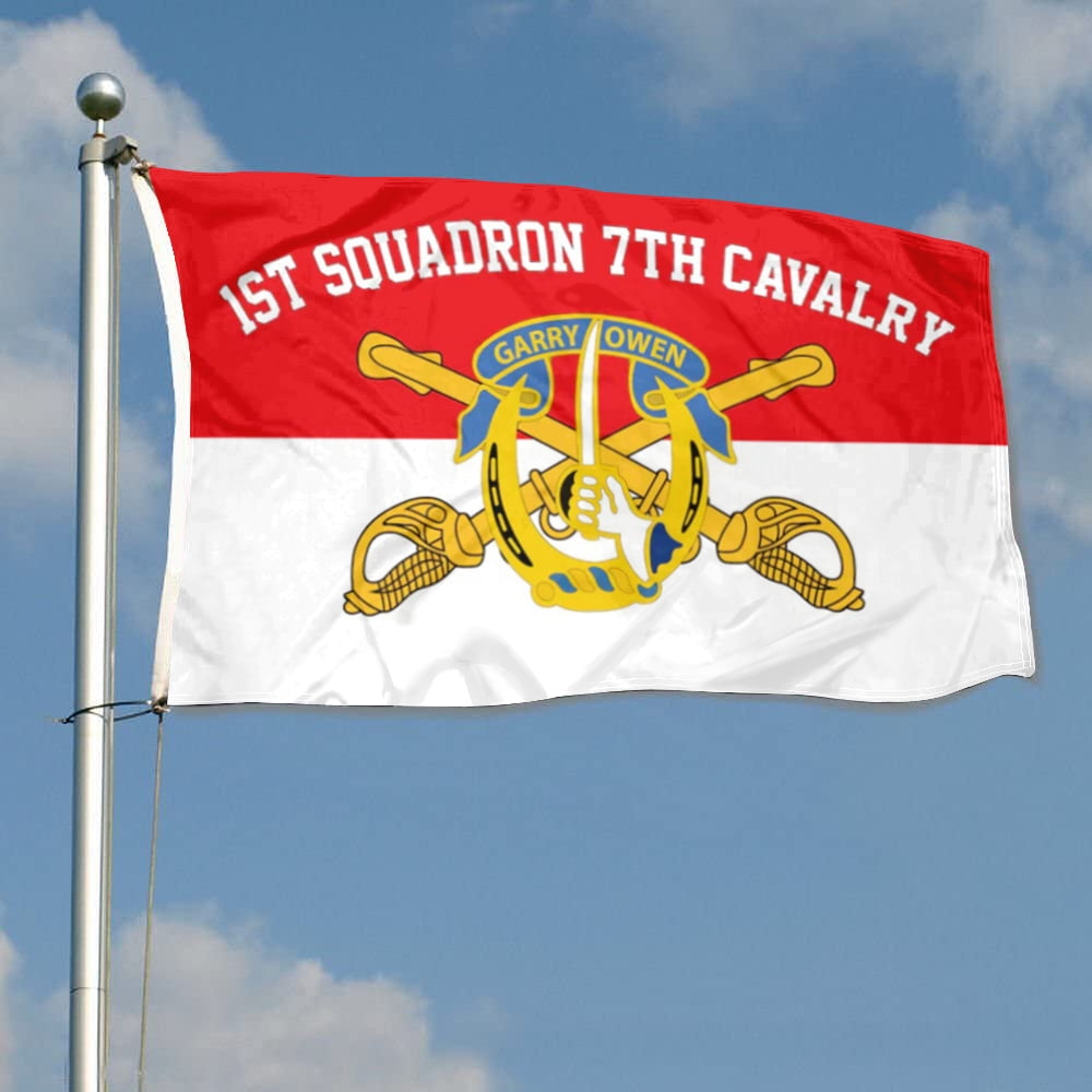 mokarier 1st Squadron 7th Cavalry Flag Banner Outdoor Indoor Decoration ...
