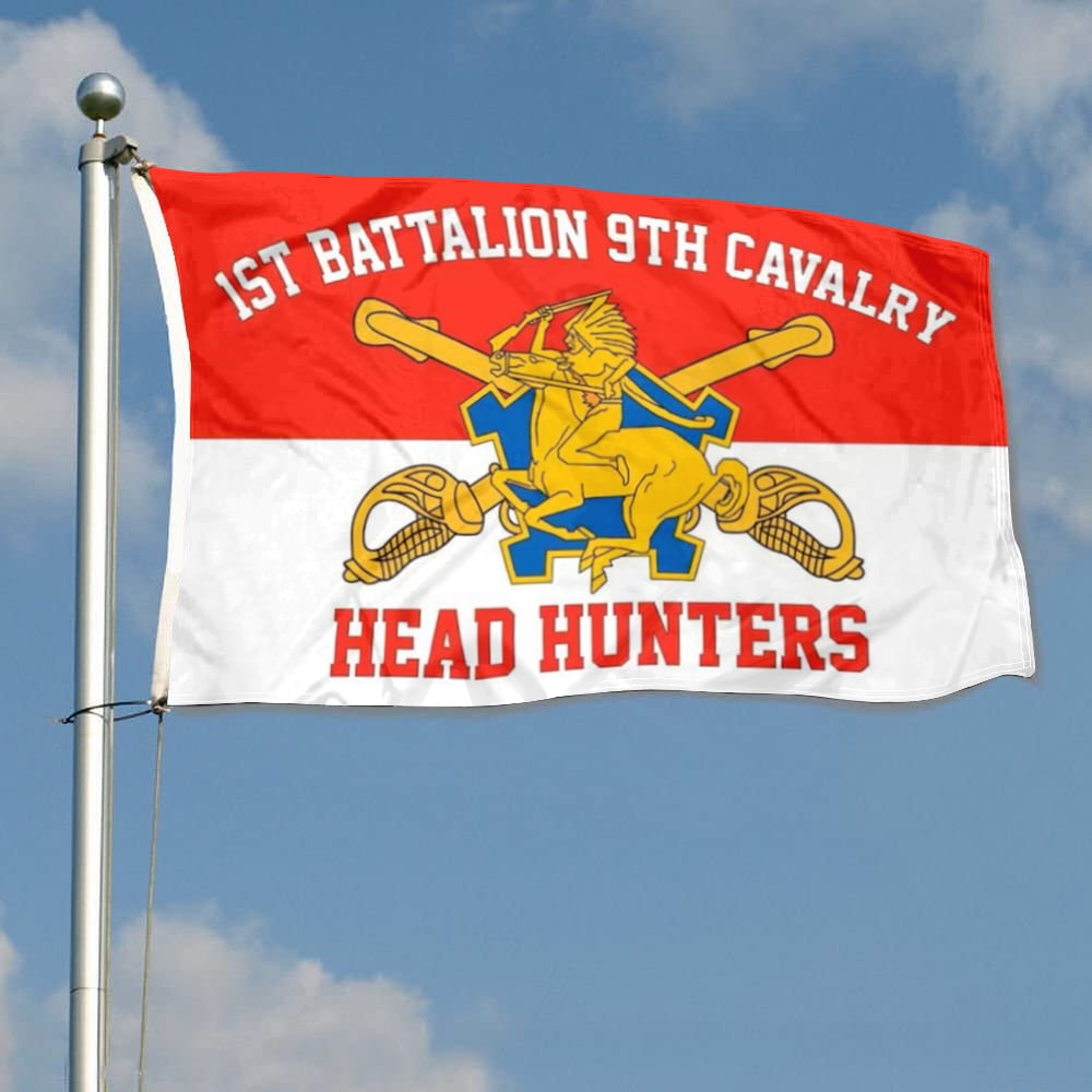 mokarier 1st Squadron 9th Cavalry Flag Head Hunters Flag Banner Outdoor ...