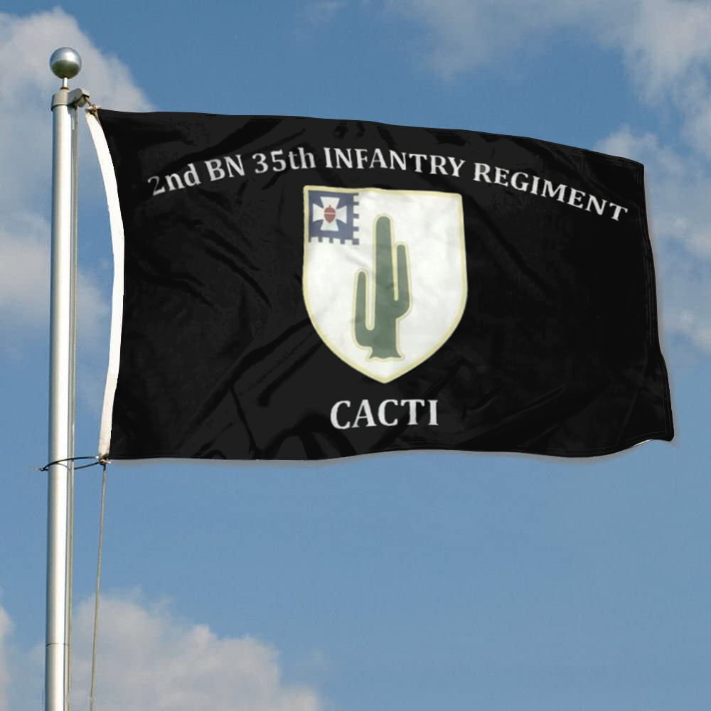 mokarier 2nd BN 35th Infantry Regiment Flag Cacti Flag Banner Outdoor ...