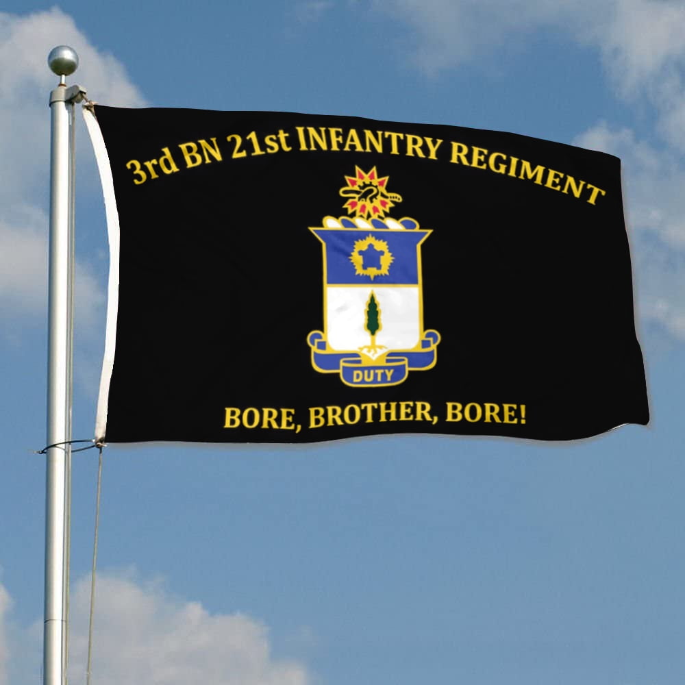 mokarier 3rd BN 21st Infantry Regiment Flag Bore Brother Bore Flag ...