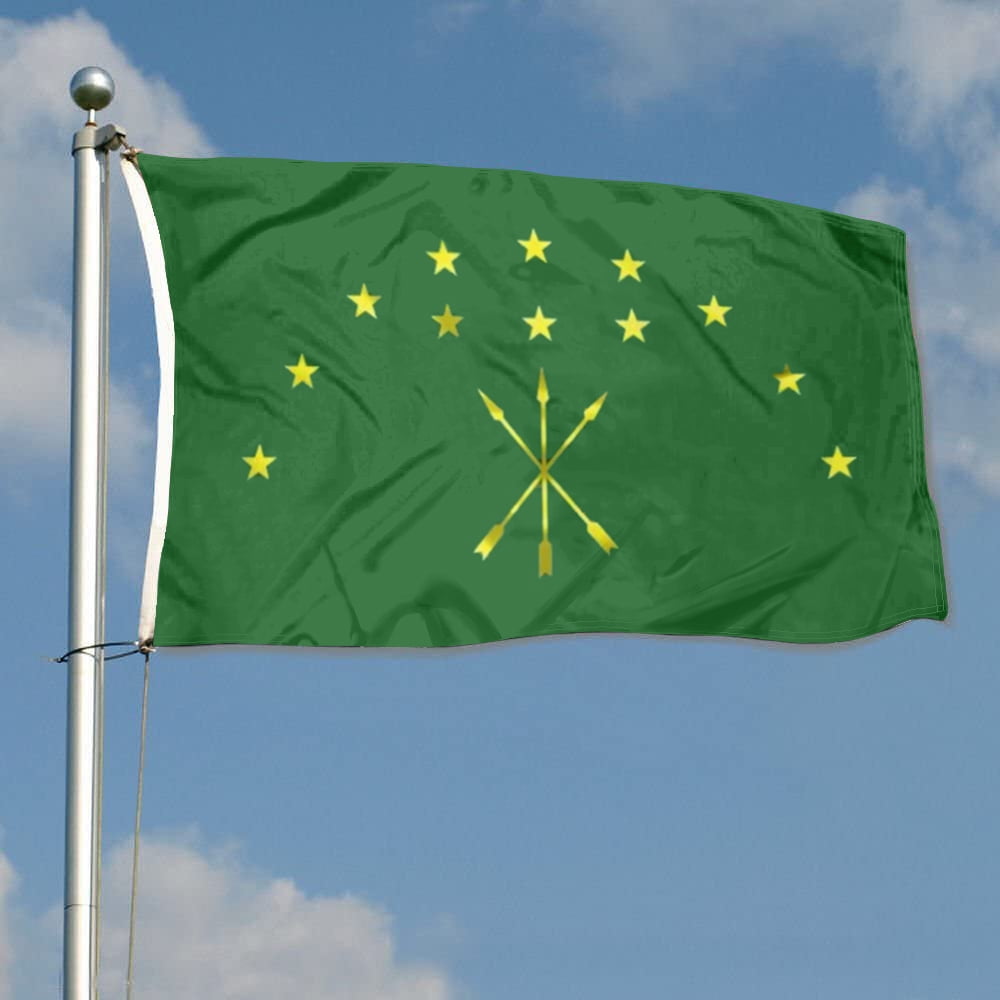 mokarier Circassian Flag Banner Outdoor Indoor Decoration Flag 3x5Feet ...
