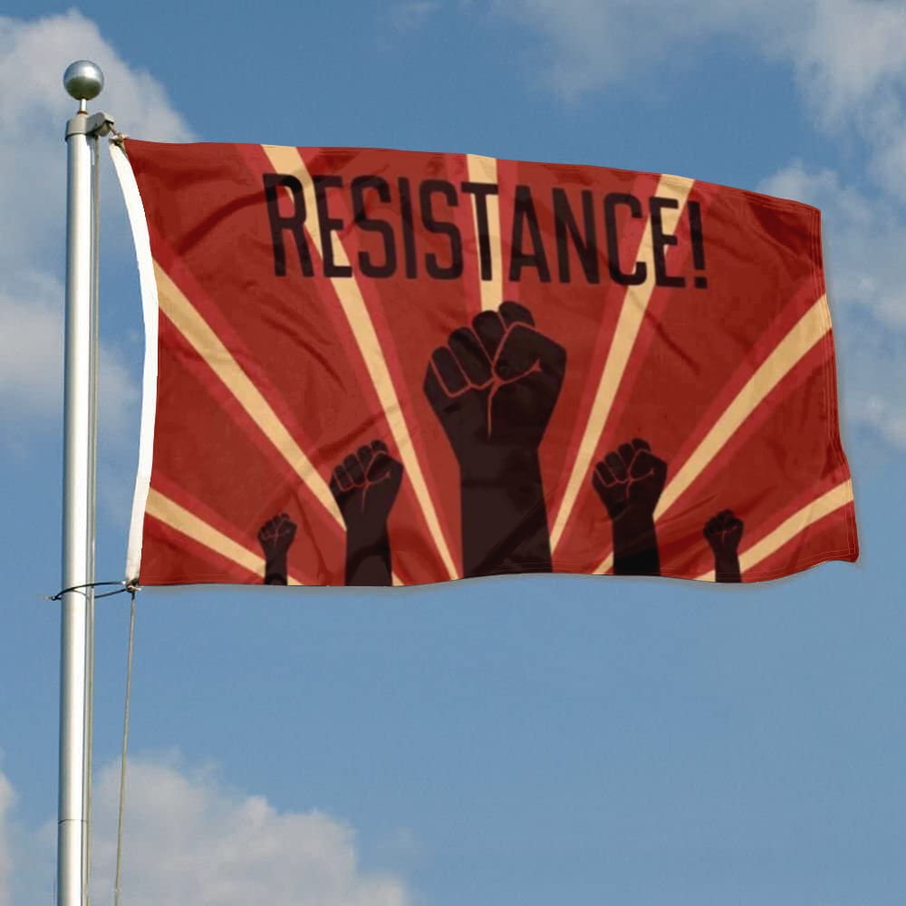mokarier Resistance Flag Banner Outdoor Indoor Decoration Flag 3x5Feet ...