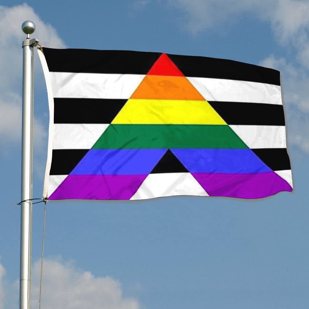 mokarier Straight Ally Flag Banner Outdoor Indoor Decoration Flag ...