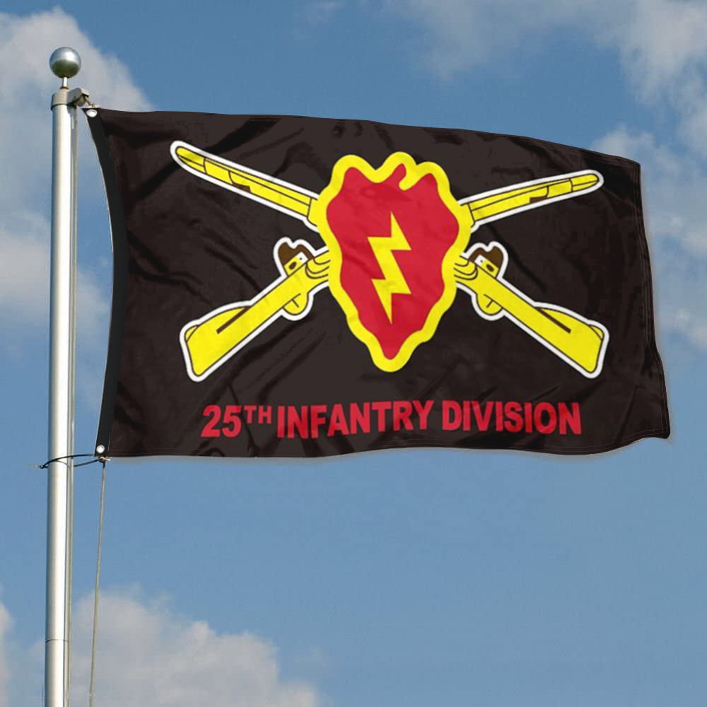 mokarier US Army 25th Infantry Division Airborne Flag Banner Outdoor ...