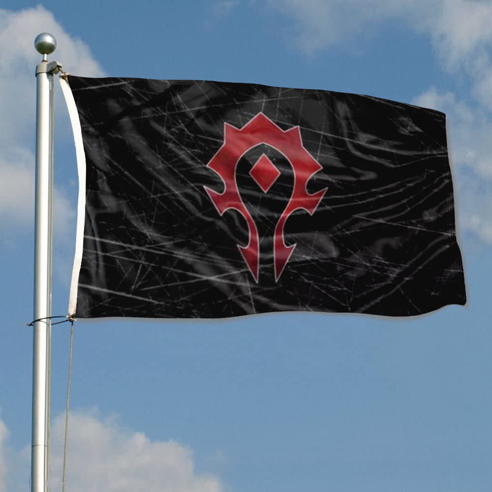 mokarier WoW Flag The Horde Force Flag Banner Outdoor Indoor Decoration ...