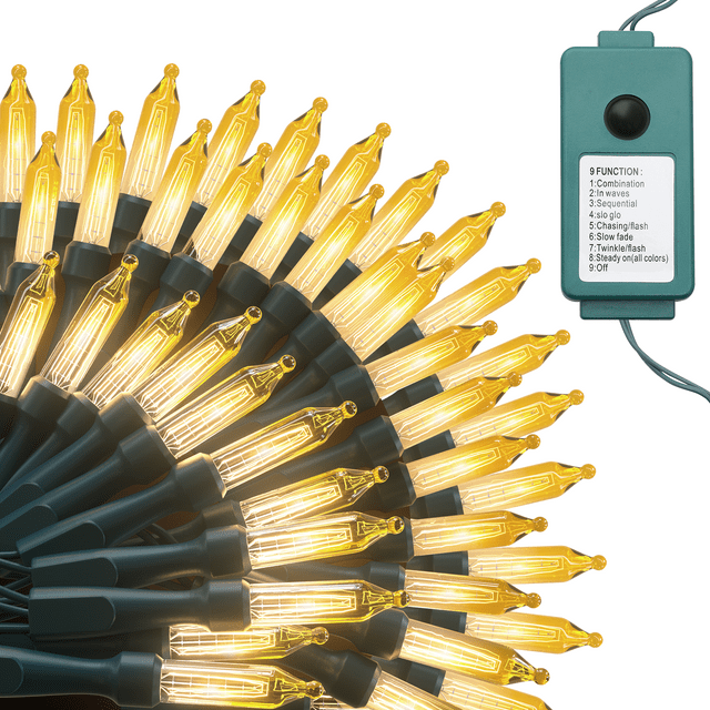 mollie 75Ft Reusable Christmas Fairy Tale Lights with 200 Irreplaceable ...