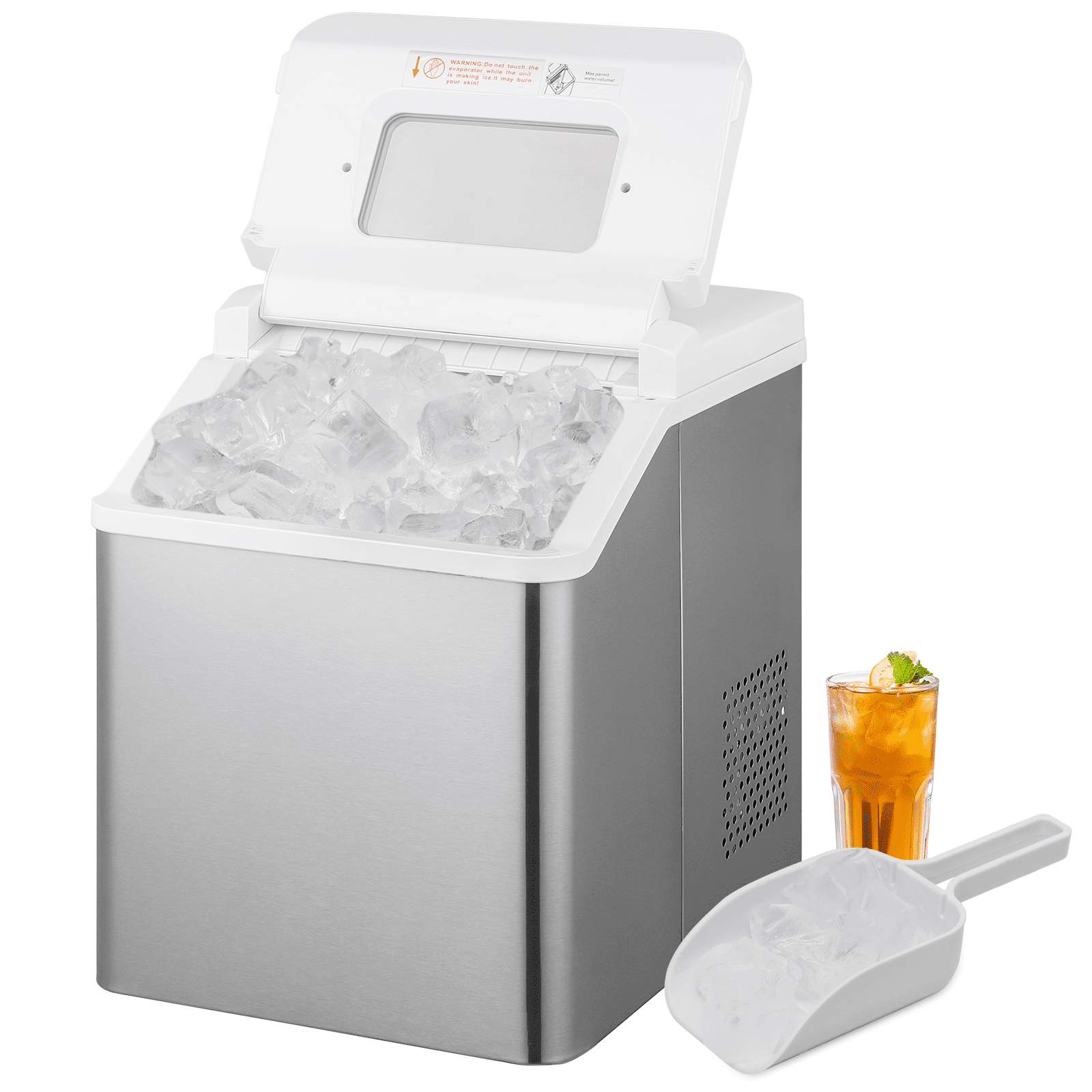 mollie Countertop Ice Maker Machine, 26lbs in 24Hrs, 32 Ice Cubes Ready ...