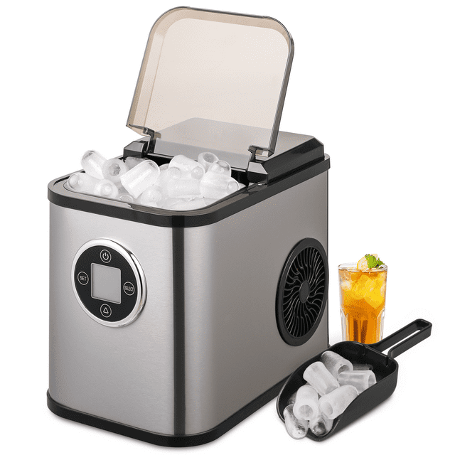 Mollie Small Countertop Ice Maker Machine, Self-Cleaning, 9 Bullet Ice ...