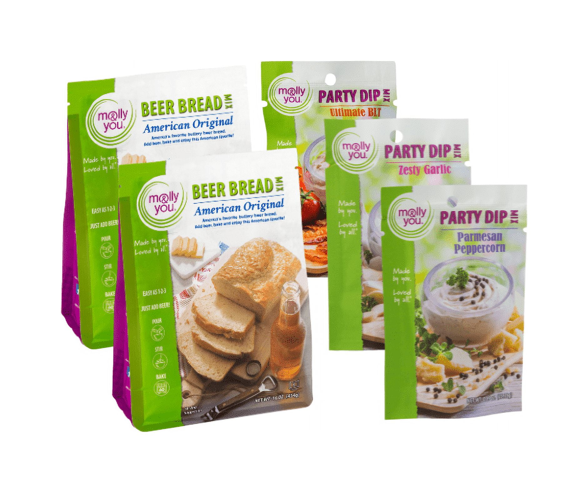 molly&you Weekend Hostess Party Multi 5 pack- Bread and dip mixes- Made ...