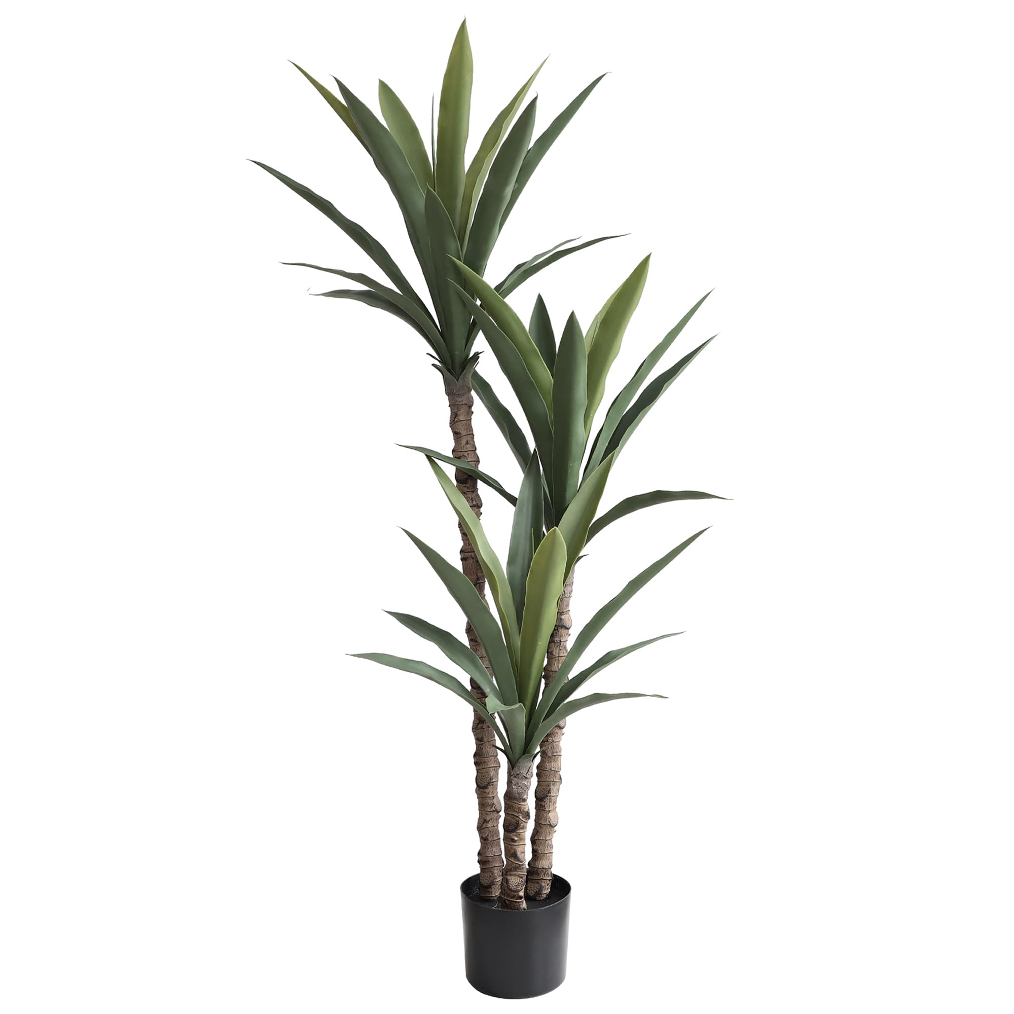 momoplant Artificial Agave Tree 4.5Ft Faux Agave Plant with 3 Heads ...