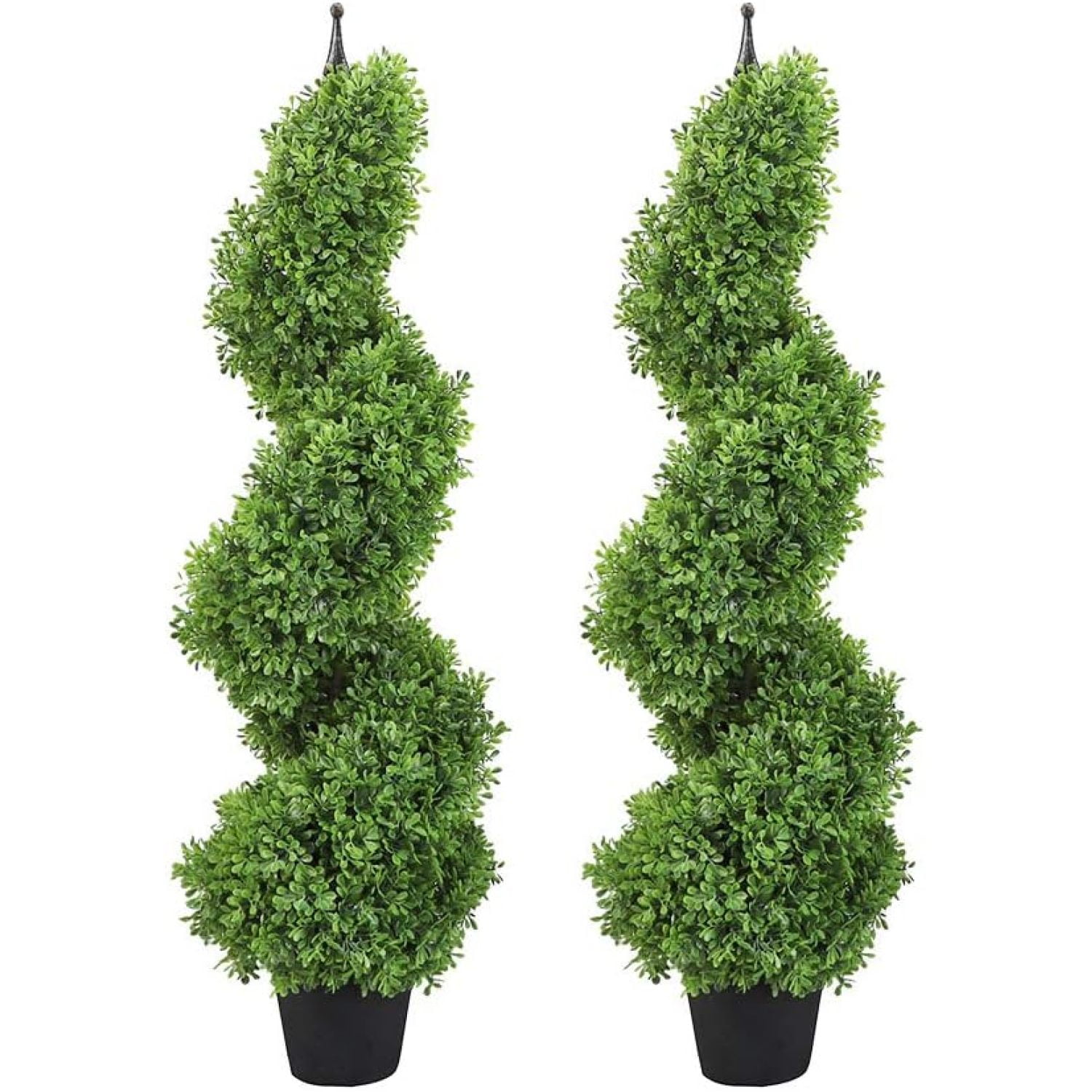 momoplant Artificial Boxwood Plant Topiary Tree 35inch Fake Feaux ...