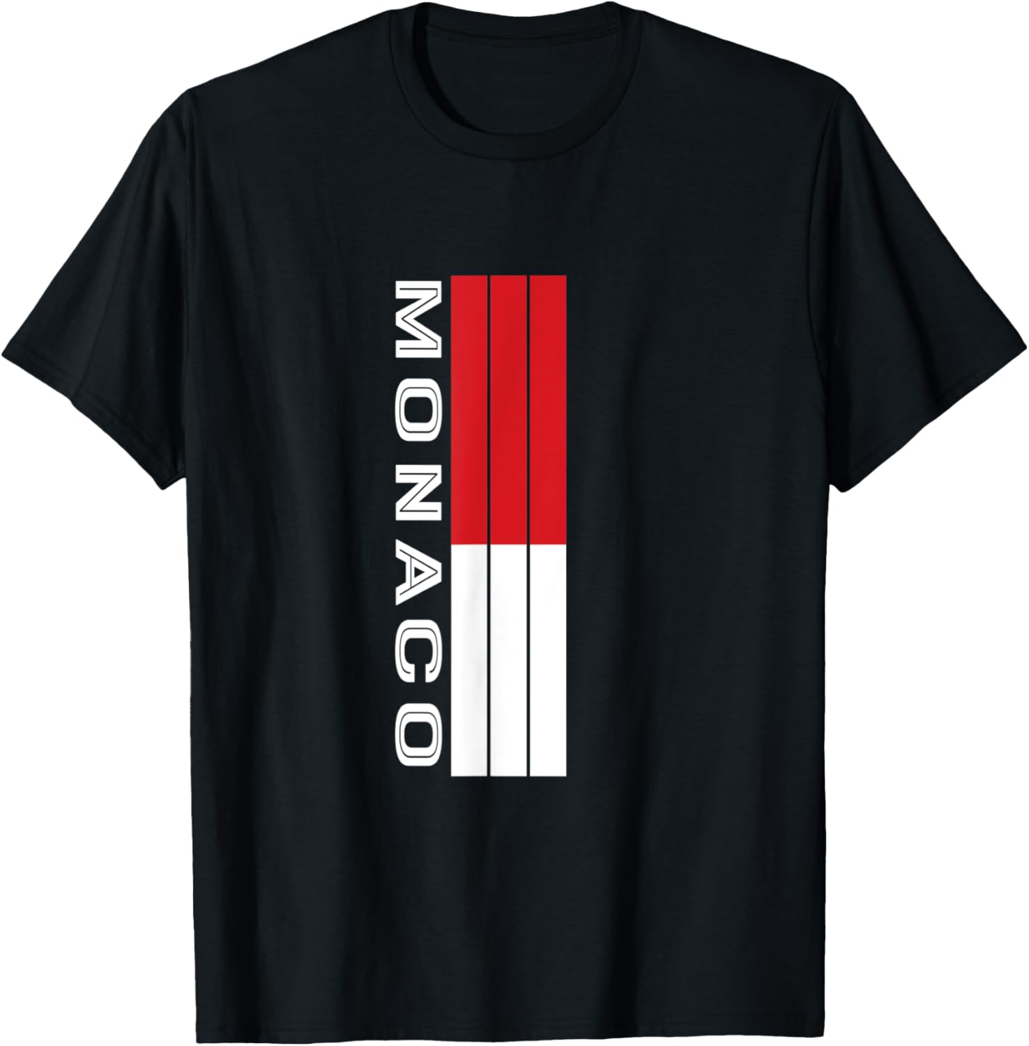 monaco Flag Colors T-Shirt - Walmart.com