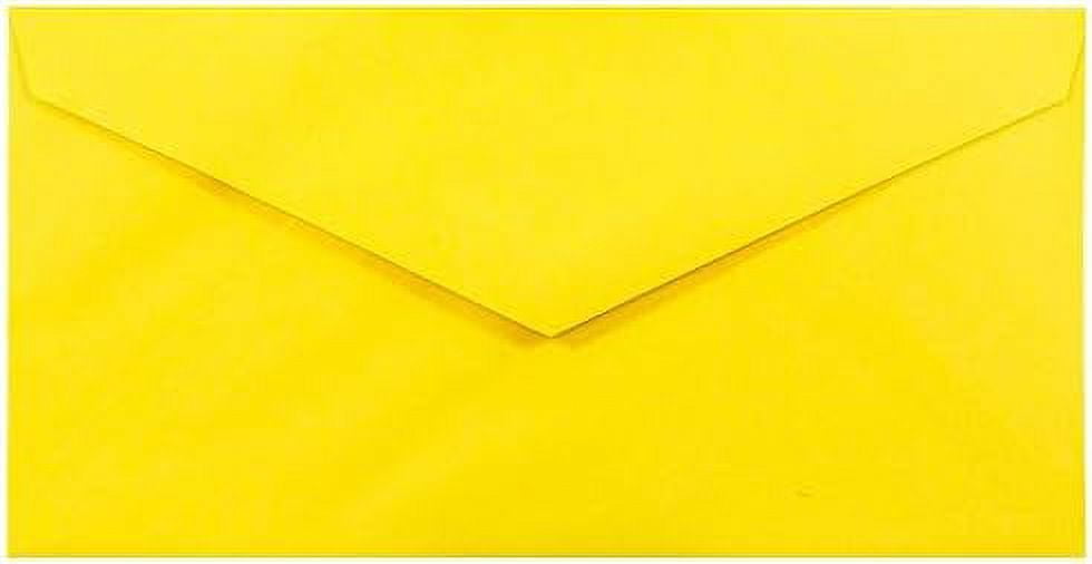 monarch colored envelopes - 3 7/8 x 7 1/2 - yellow recycled - bulk 1000 ...