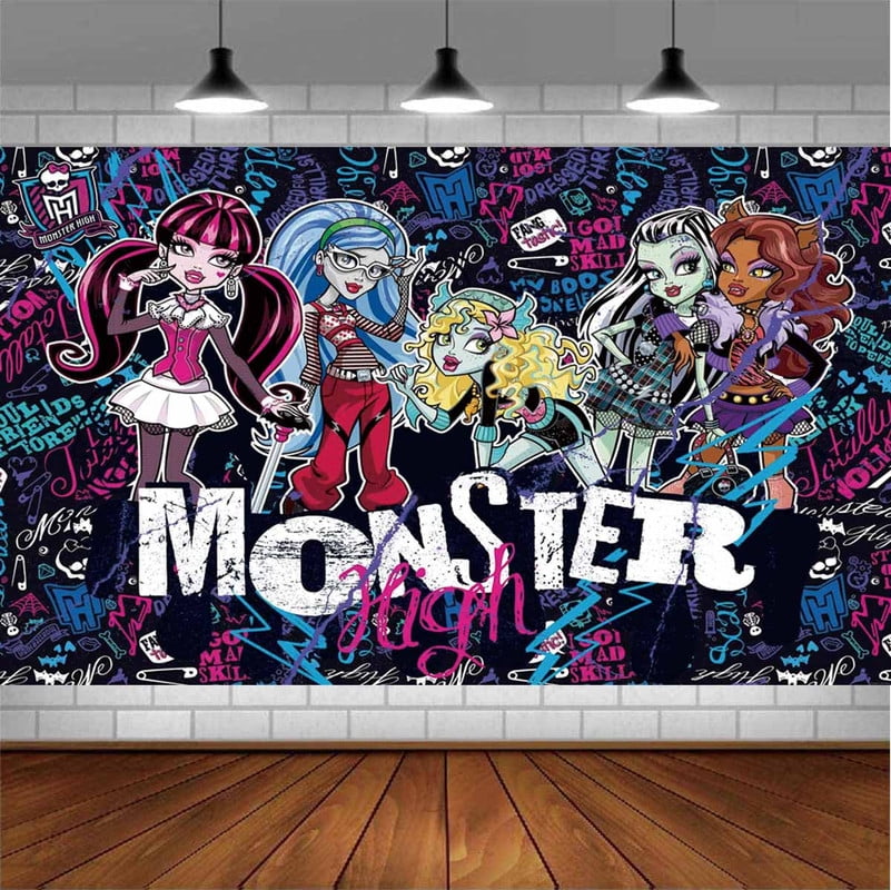 monster high Backdrop Banner Party Supplies Poster Movie Theme ...