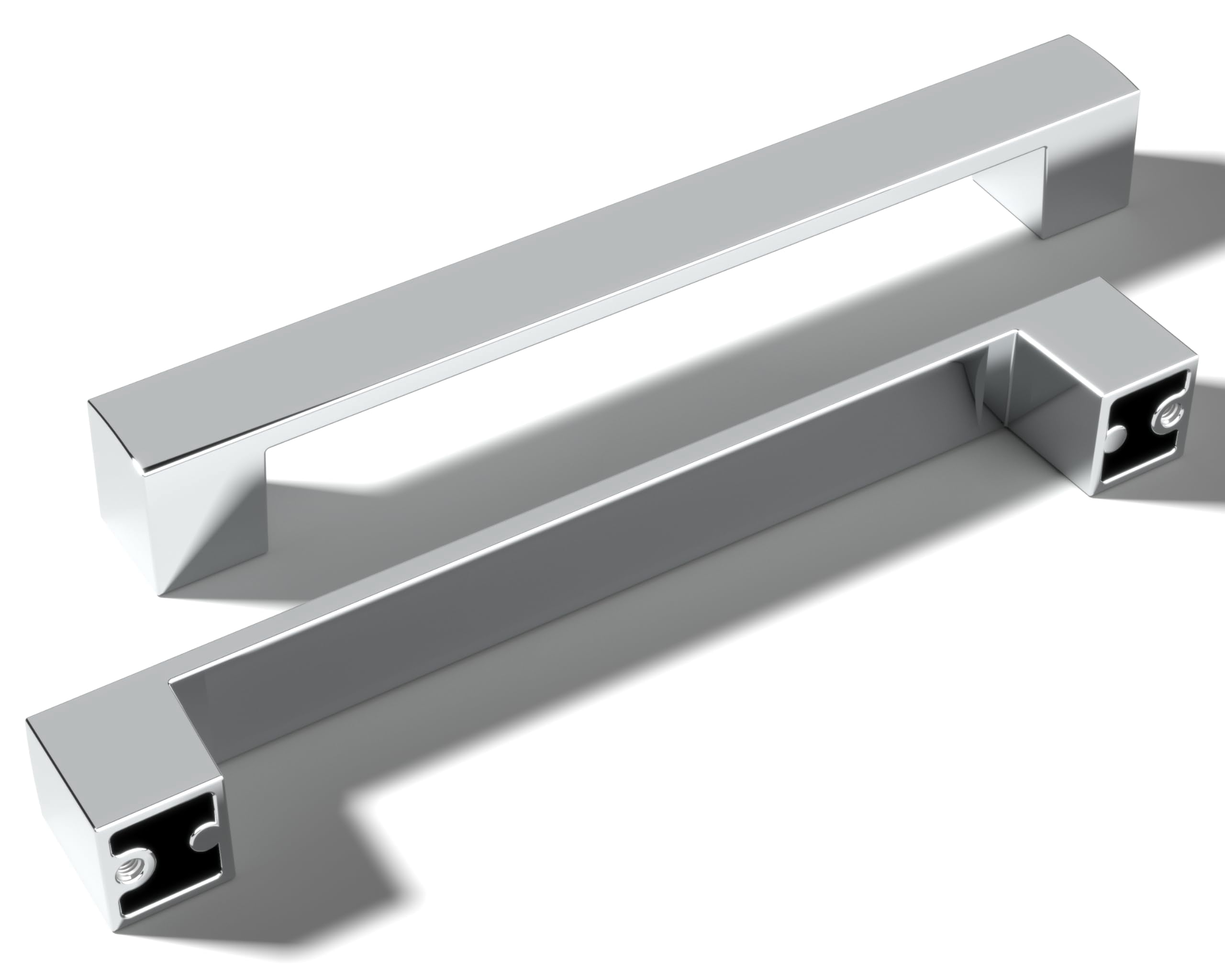 monti hardware | 10 Pack Polished Chrome 6.3 Inch Hole Center | Solid ...