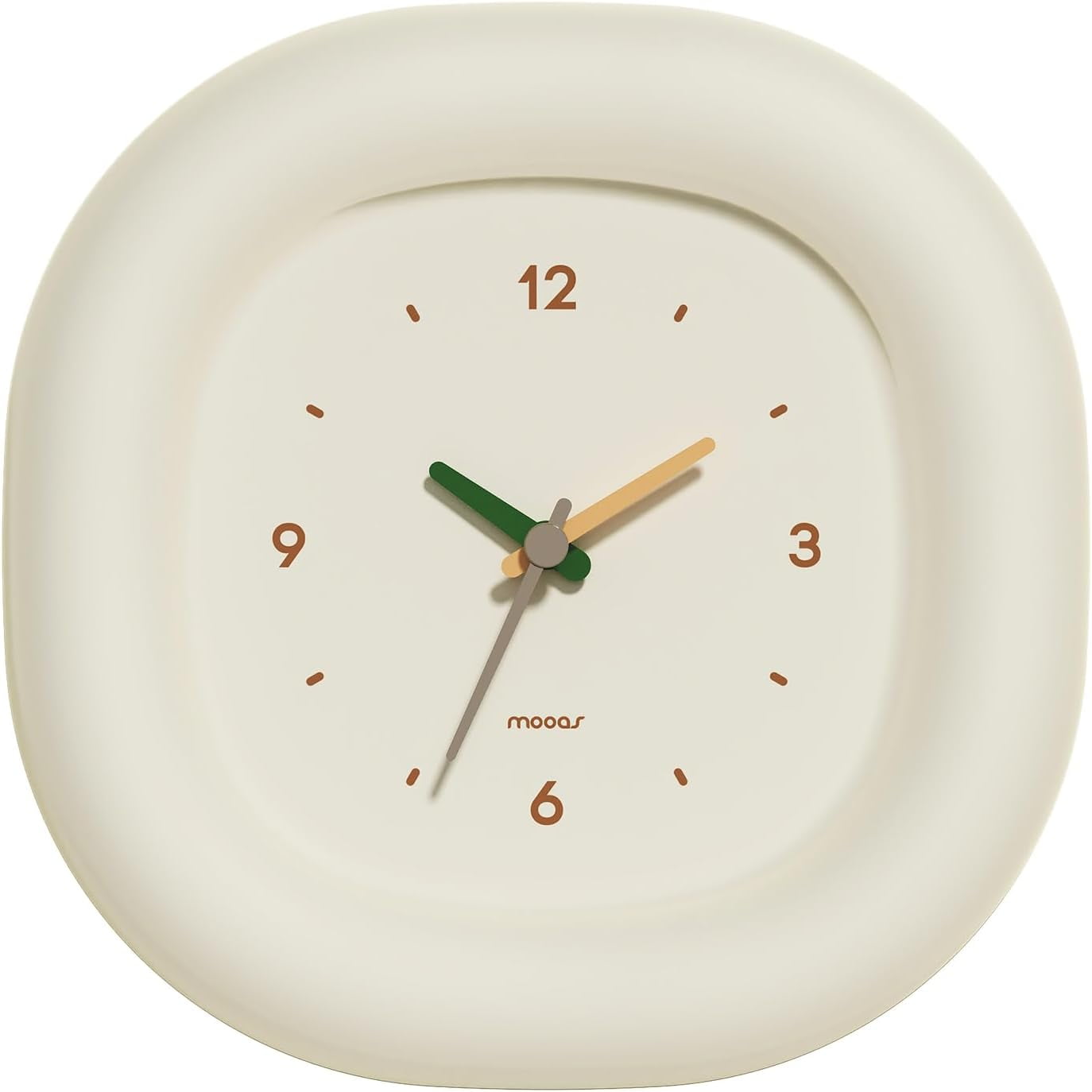 mooas Cute Mini Analog Marshmallow Clock 6.9 Inch Aesthetic Small ...