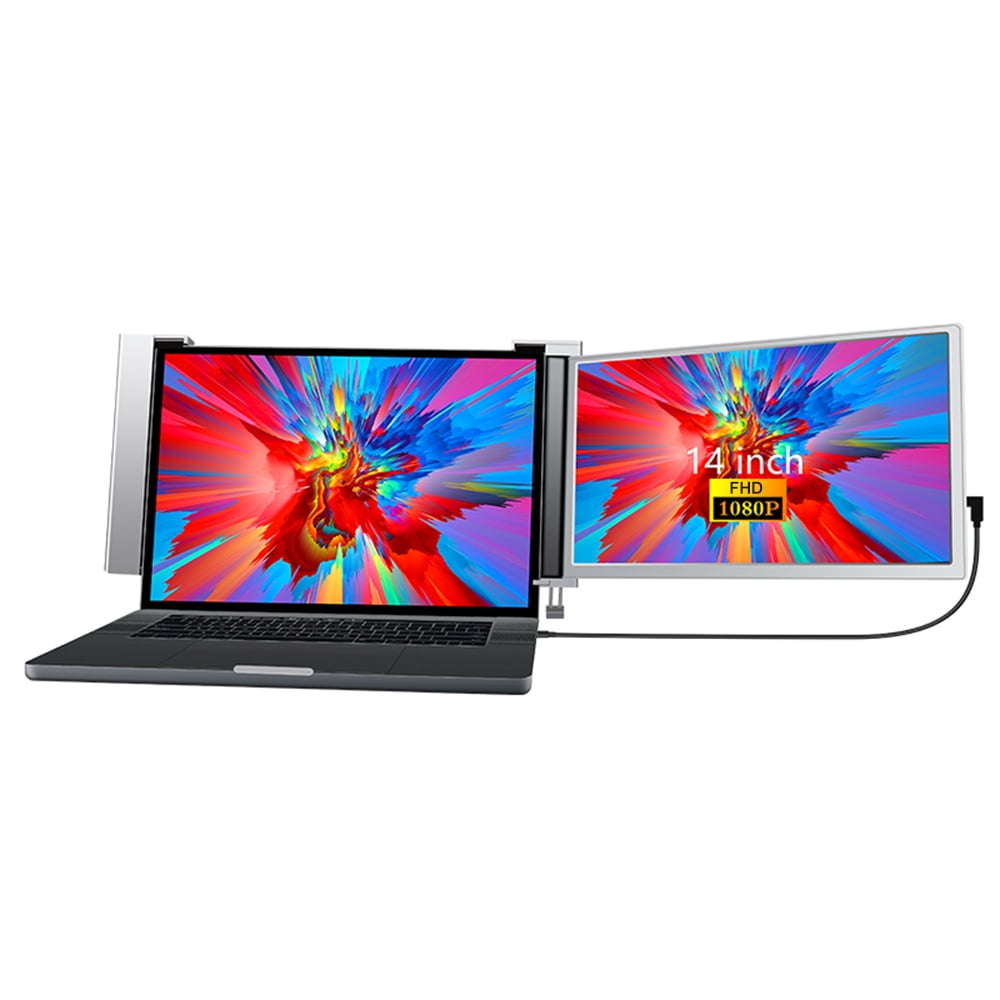 moobody 14 inch Portable Dual screen for 14 17.3 inch Laptops, Full ...