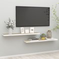 moobody 2 Piece Shelves MDF Wall Mounted Shelf Photo Display Stand ...