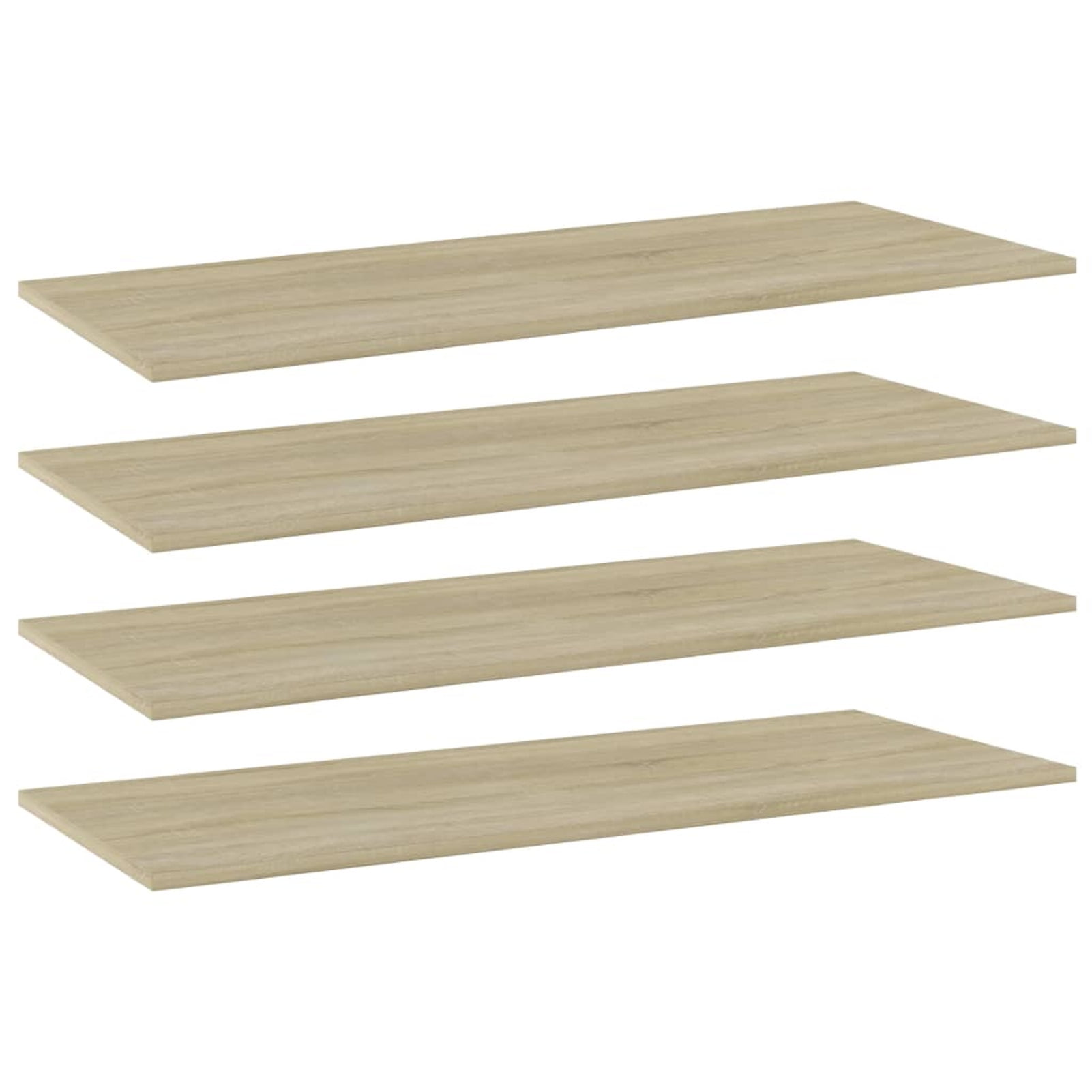 moobody 4 Piece Bookshelf Boards Chipboard Replacement Panels Storage ...
