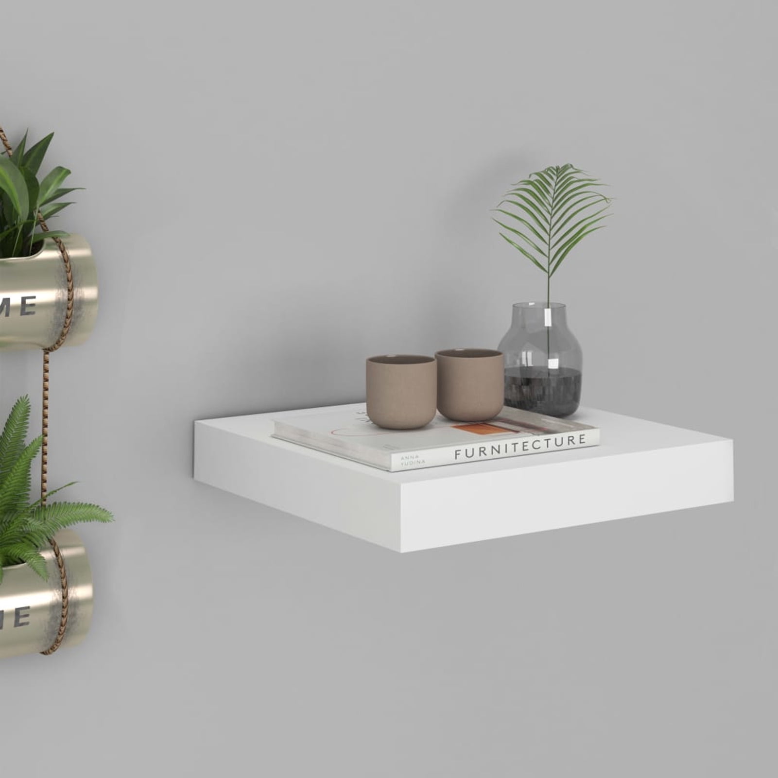 moobody Floating Shelf MDF Wall Mounted Photo Display Stand Storage ...