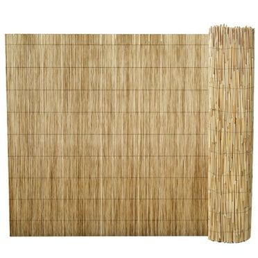 Backyard X-Scapes 6' H x 16' L Natural Reed Fence Panel - Walmart.com