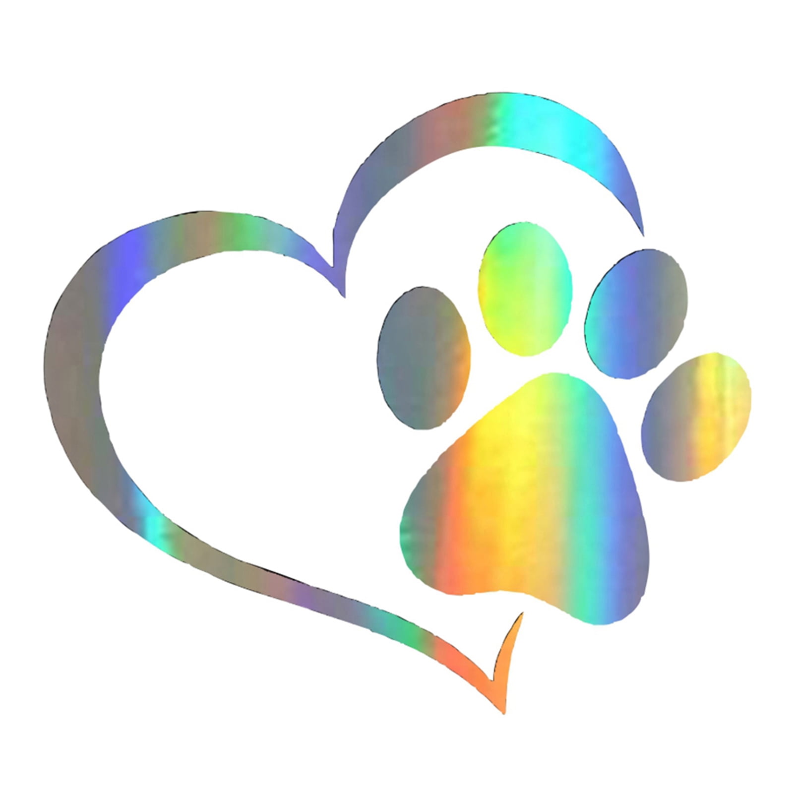 moobody Waterproof Car Sticker , Cute Cat Paw Print and Dog Paw Print ...