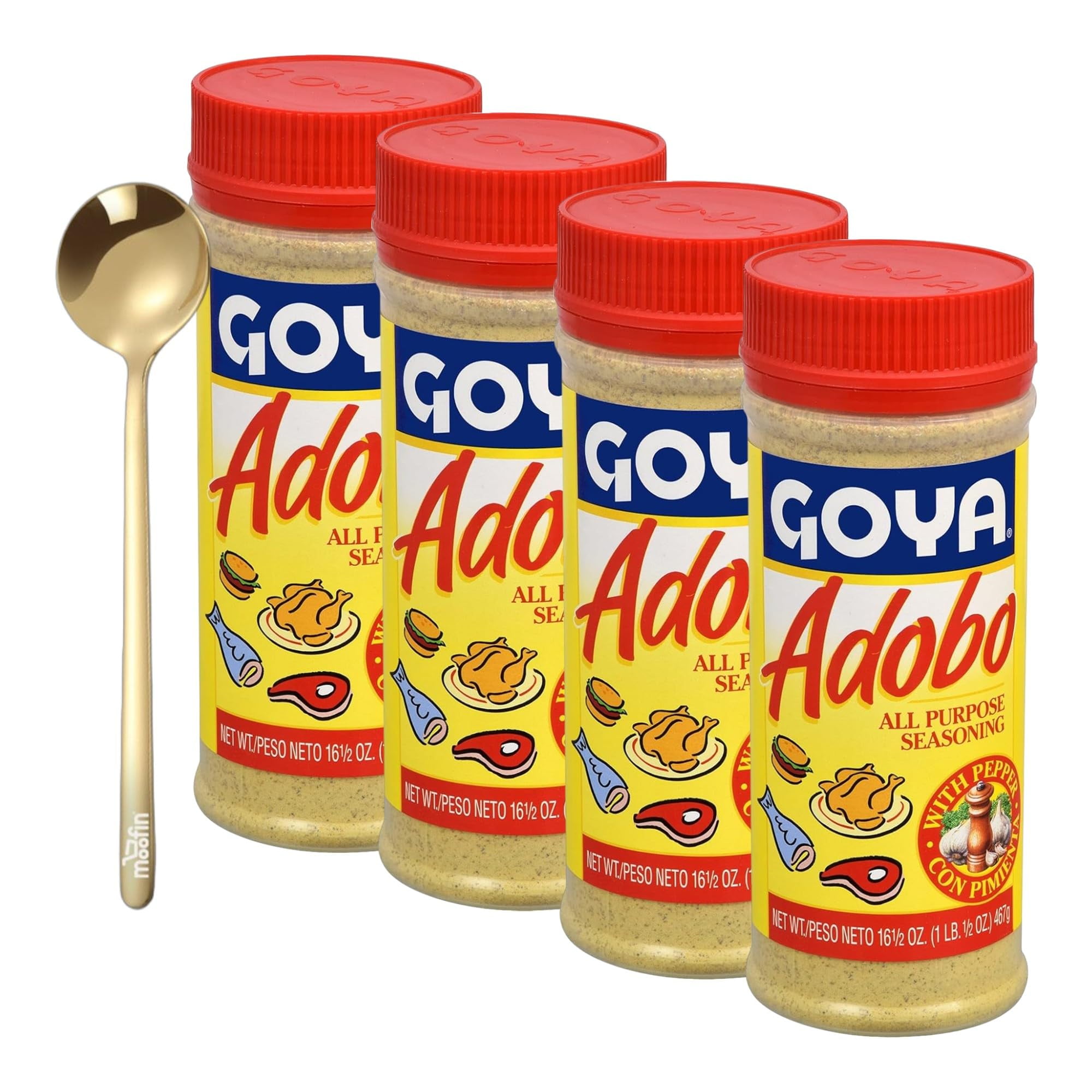 moofin Bundle of Stainless Steel Spoon - 13.5cm - Gold, and Adobo All ...