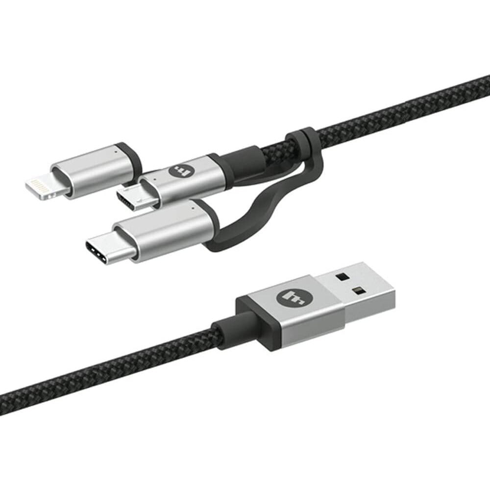 mophie Fast Charge Tri-Tip Cable 1M Cable, Black - Walmart.com