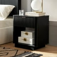 Mopio Brooklyn Nightstand, Black - Modern Farmhouse, Small, Drawer ...