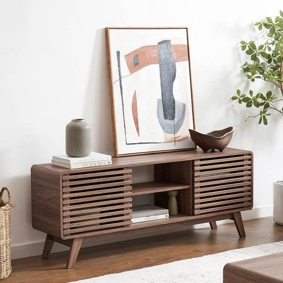mopio Ensley TV Stand, Mid Century Modern for 55/60/65 inch TV ...