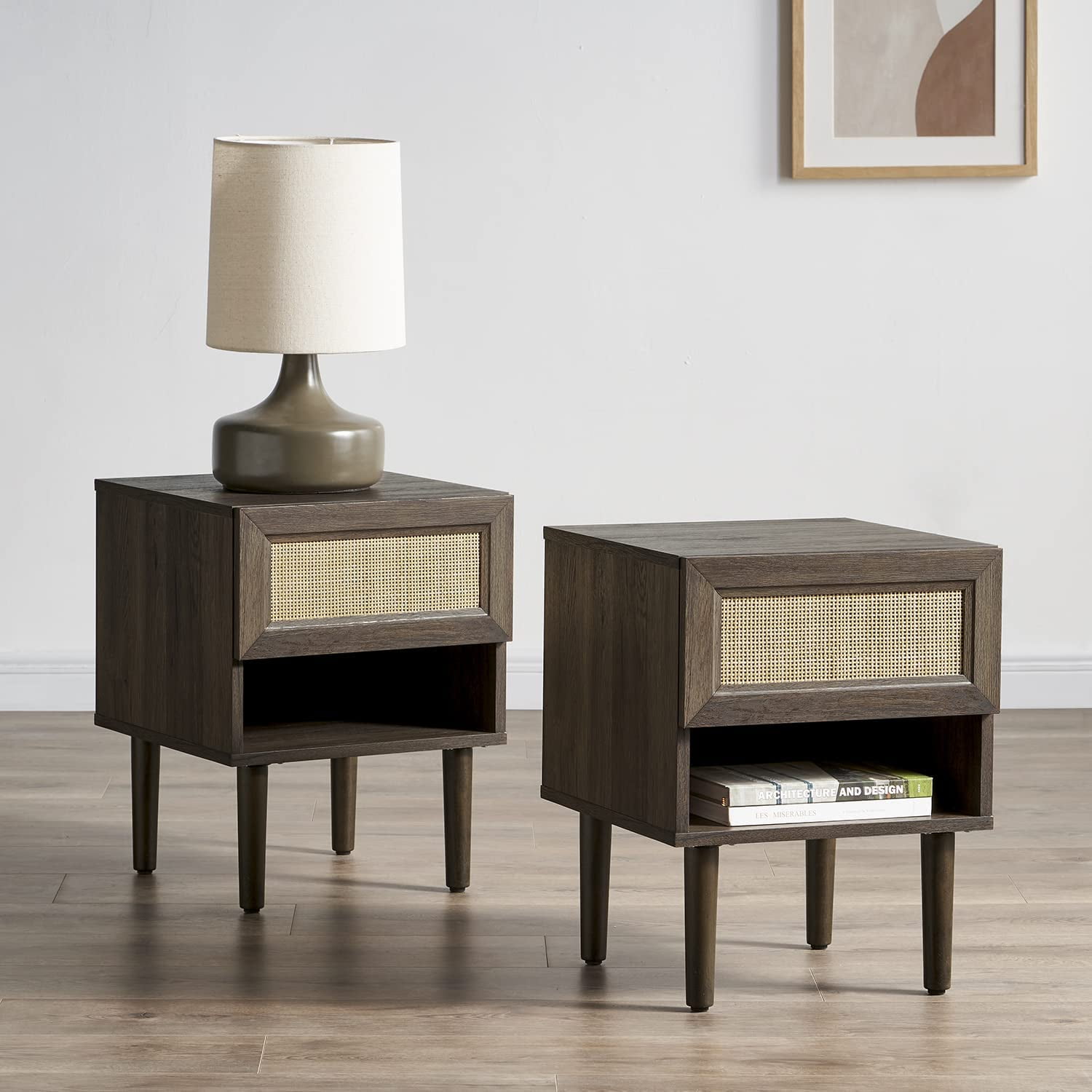 mopio Haylee Night Stand, Side Table, End Table, Boho Farmhouse Modern ...