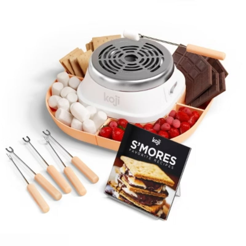 mores Maker Set: Stainless Steel Tabletop Smores Kit, Hand Wash, Silver ...