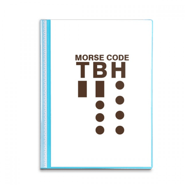 morse code hstly expressed point line book sheet protectors portfolio ...