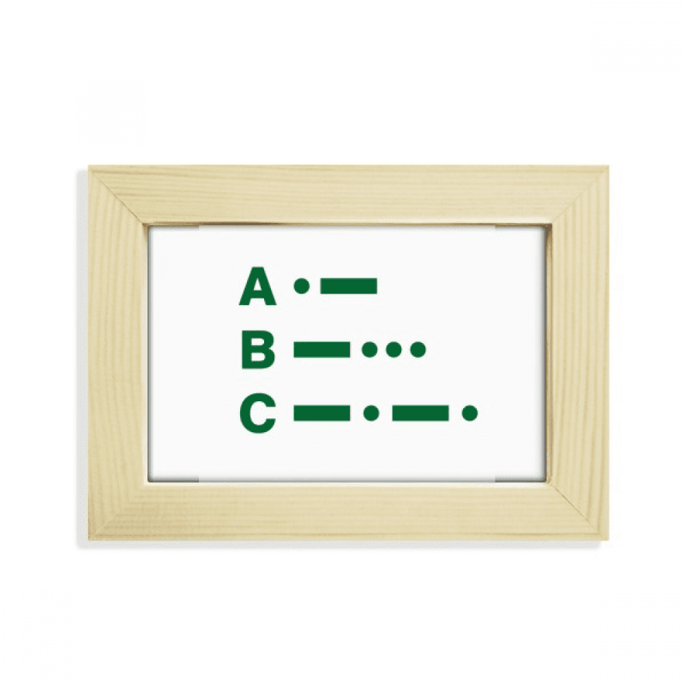 morse code two point line representation desktop decorate photo frame ...