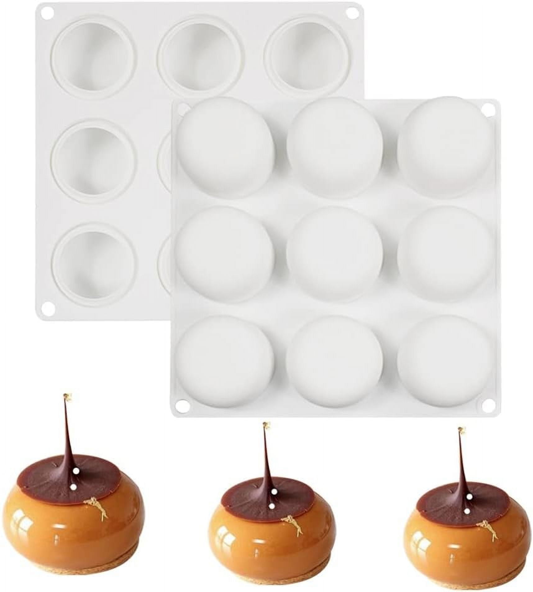 mostsom Silicone Chocolate Half Round Mold Medium Semi Sphere Silicone ...