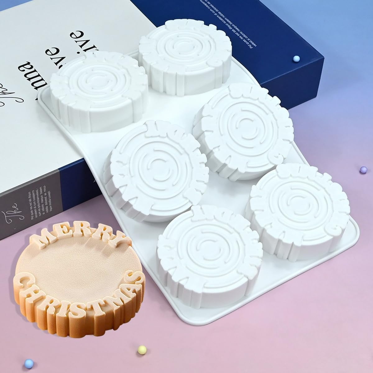 mostsom Silicone Dessert Mold, 6-Cavity Reusable Non-Stick Chocolate ...