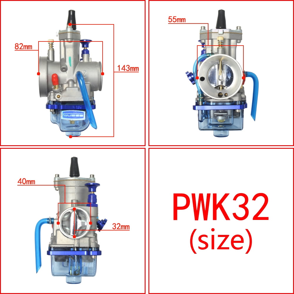 motorcycle carburetor For Koso OKO Power Jet PWK carburetor for 24 26 28 30 32 34 mm 2T 4T Blue ...