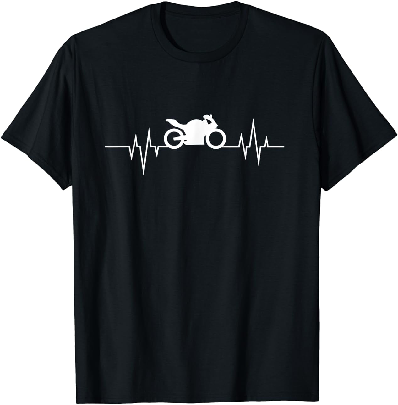 motorcycle heartbeat for motorcyclist and biker T-Shirt - Walmart.com