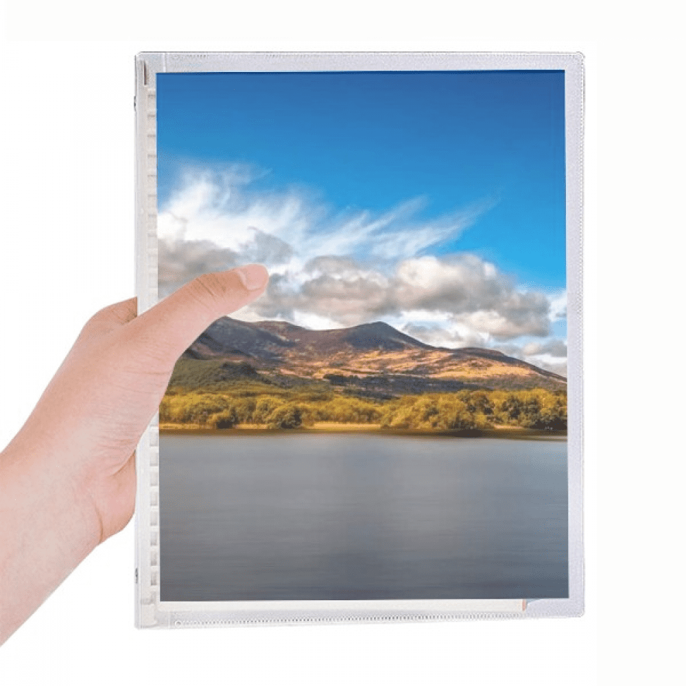 mountain crystal lake science nature scenery notebook loose diary ...