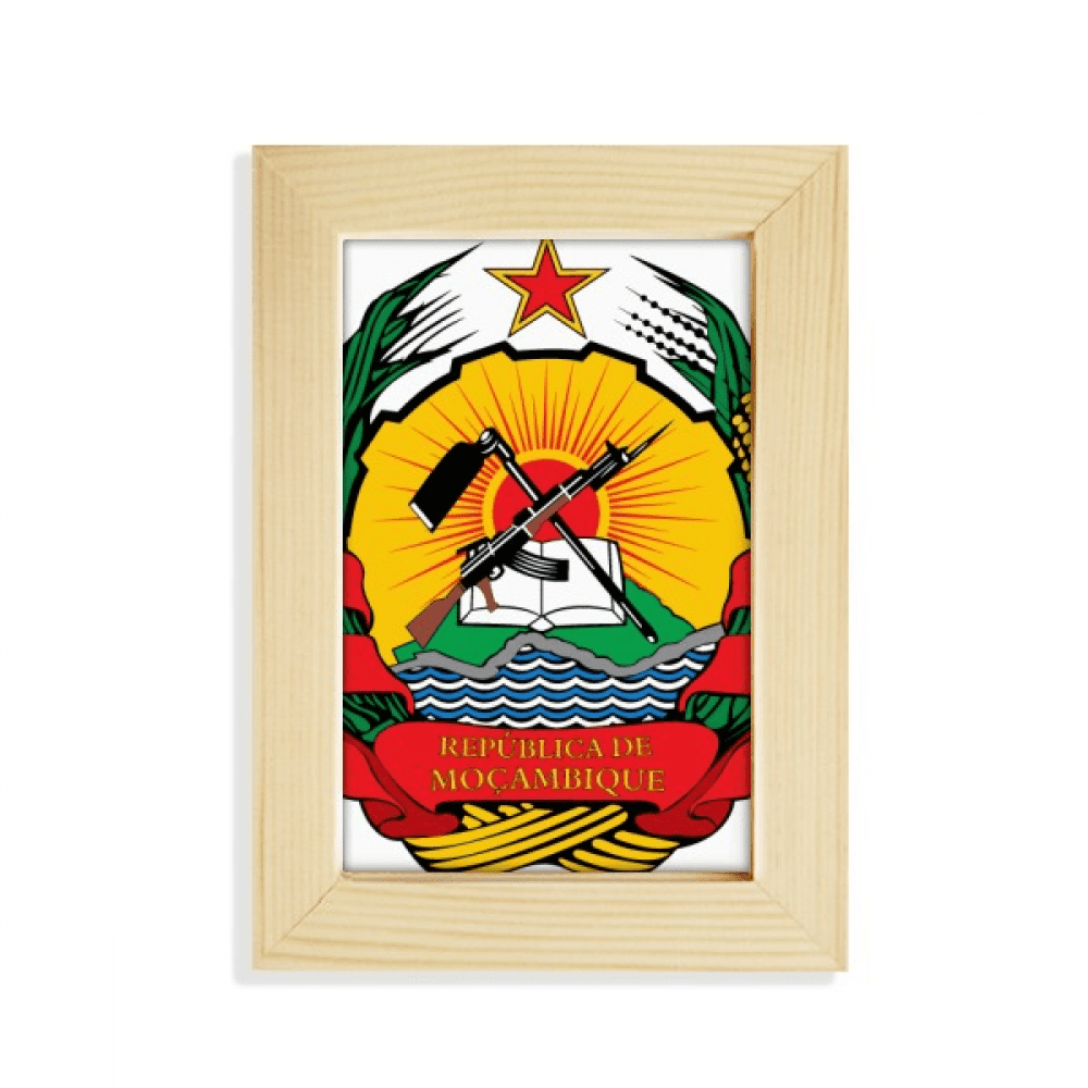 mozambique afnational emblem desktop display photo frame picture art ...
