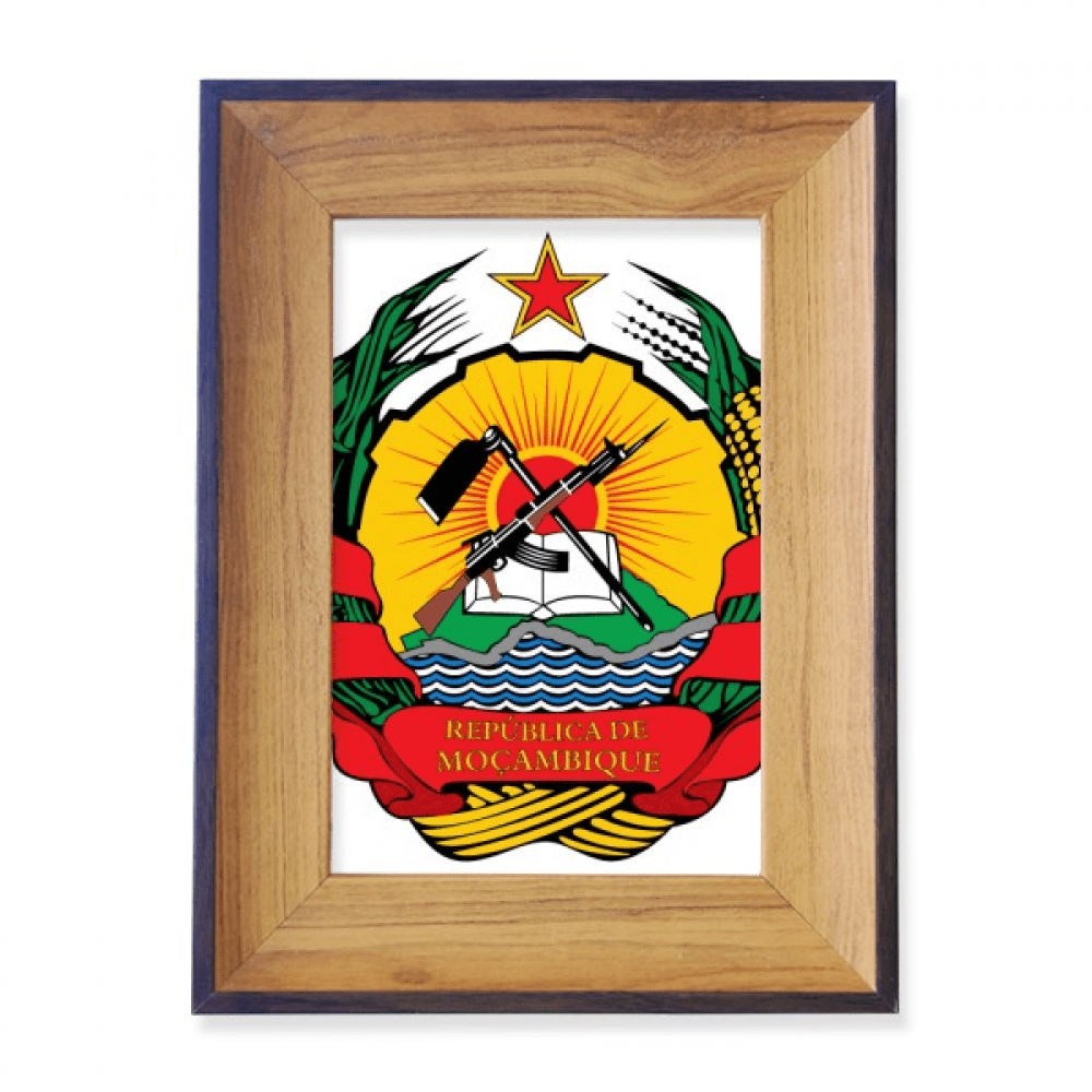 mozambique afnational emblem photo frame exhibition display art desktop ...