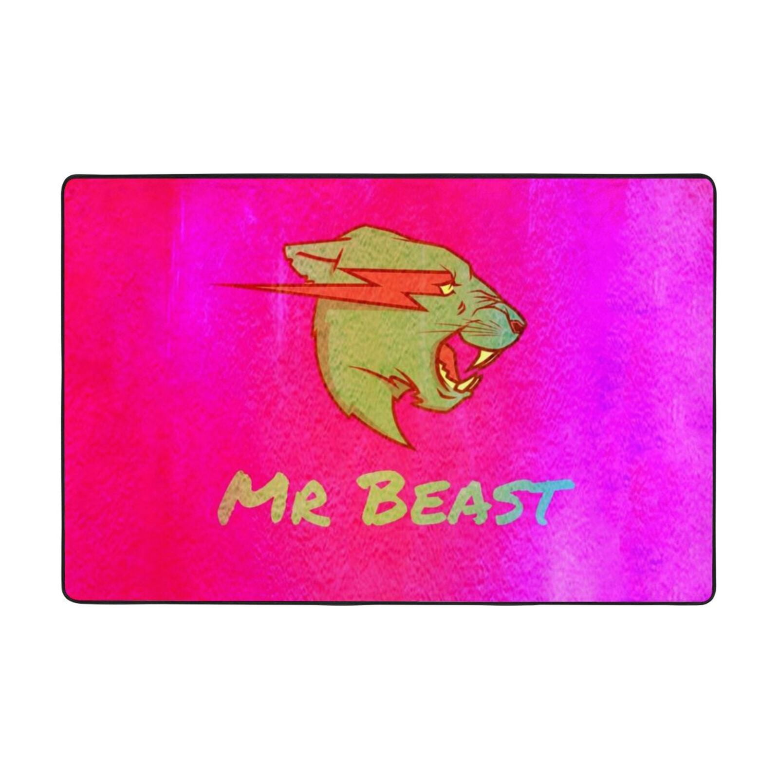 mr beast Gamer Rug Room Non-Slip Gaming Rug Cool Graffiti Gaming Carpet ...