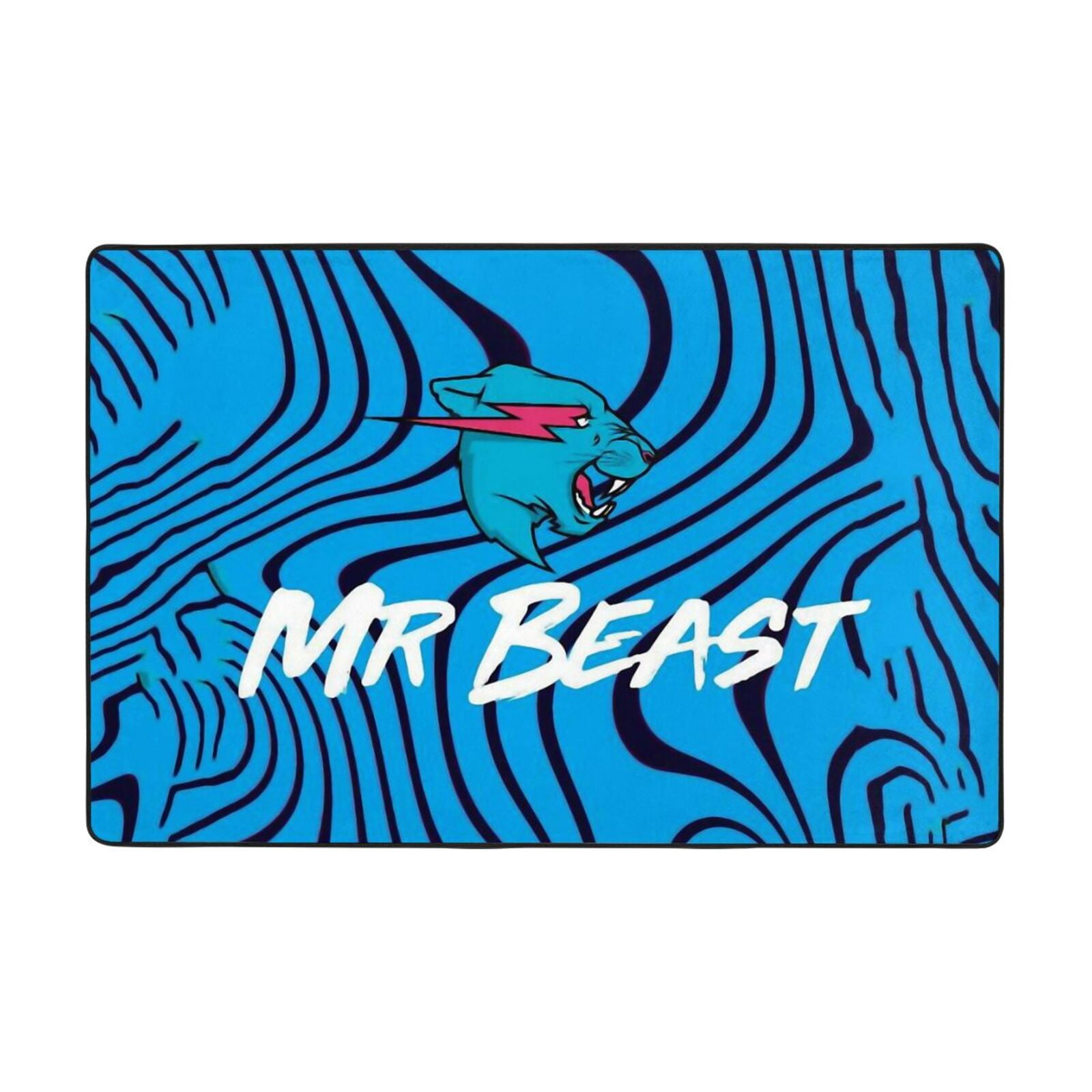 mr beast Gamer Rug Room Non-Slip Gaming Rug Cool Graffiti Gaming Carpet ...