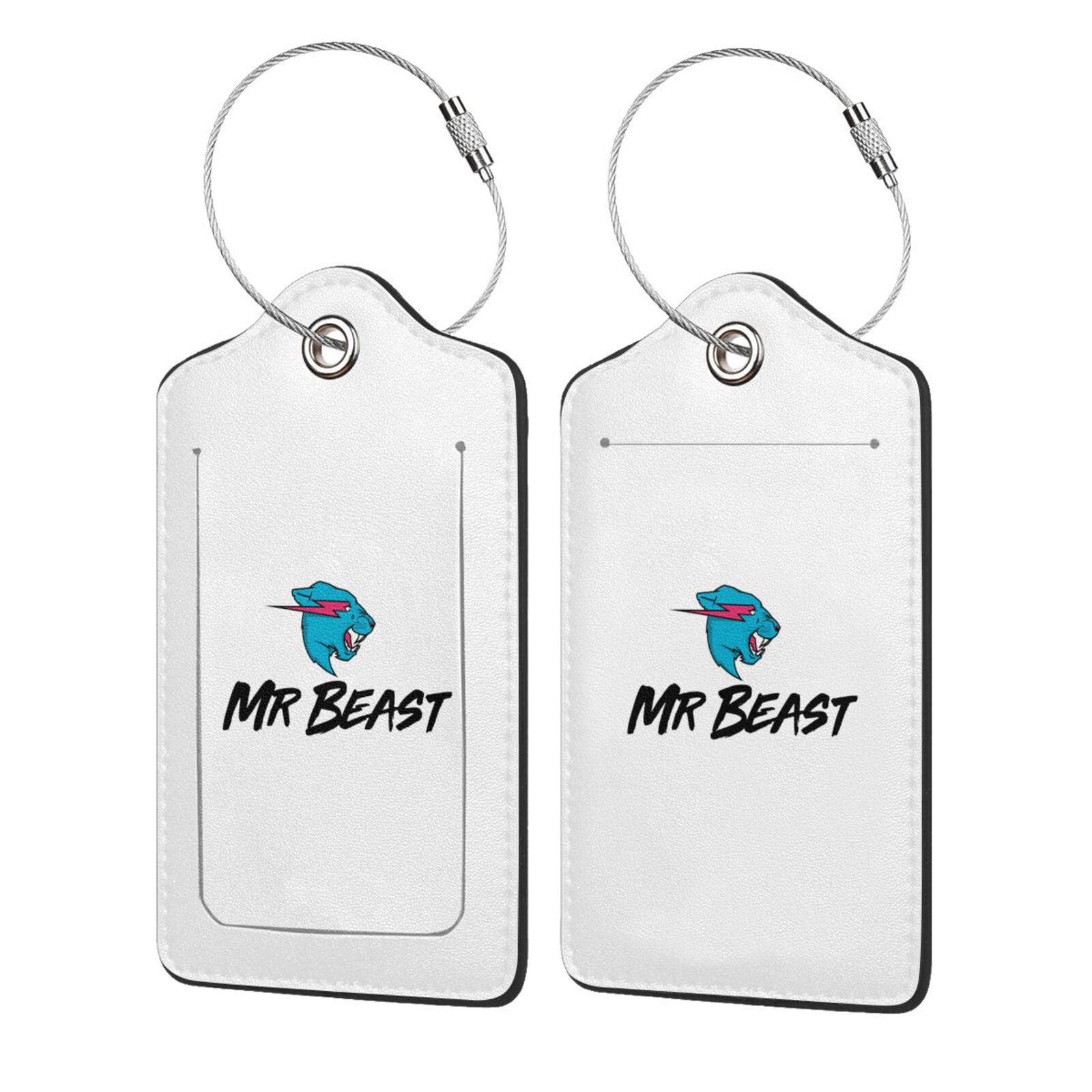 mr beast Luggage Tags for Suitcases Travel ID Identification Labels Set ...