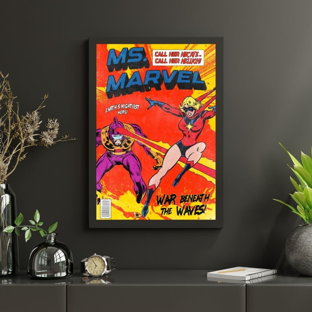 ms marvel 24x36 comic book poster captain she-hulk women she shed woman ...