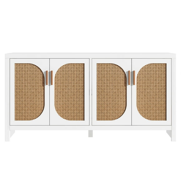 White Wicker Tv Cabinet